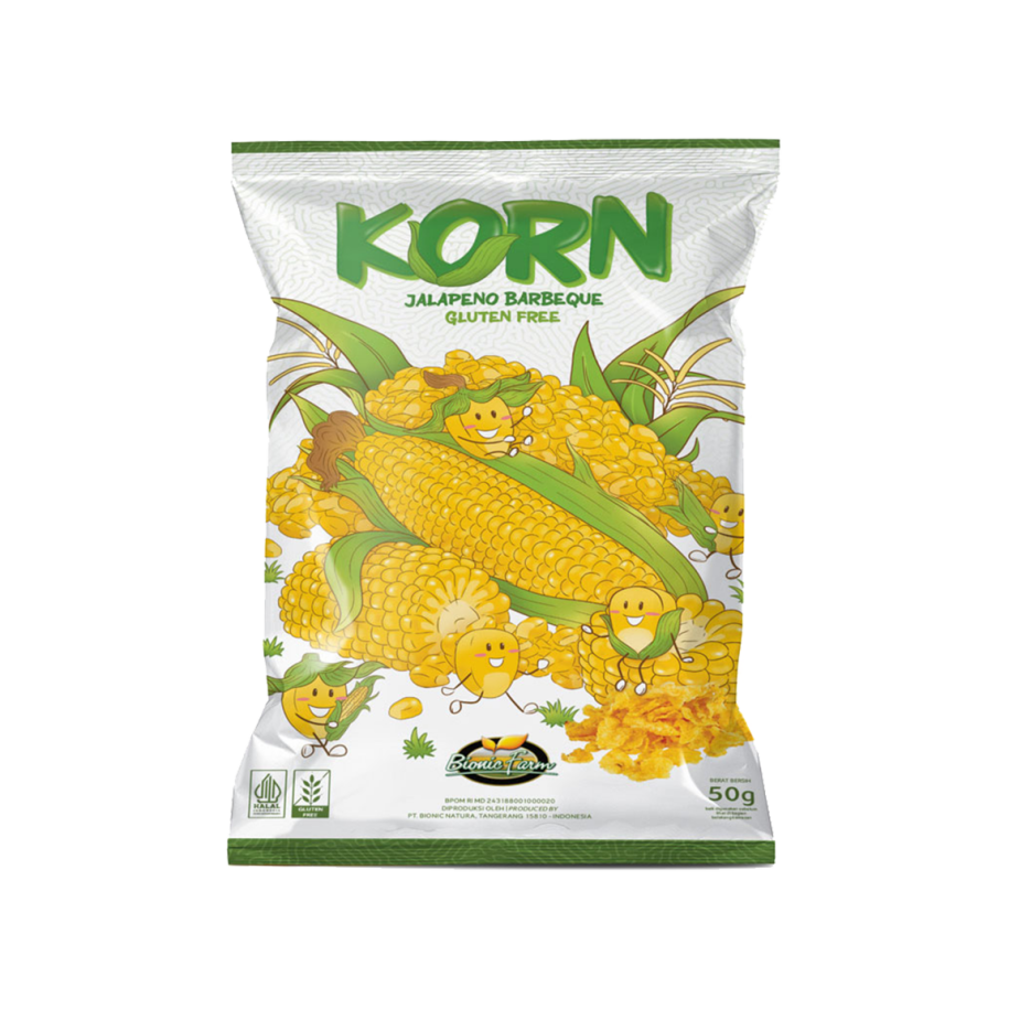 KORN CORN CRISPS | JALAPENO SMOKED BARBEQUE – Bionic Farm
